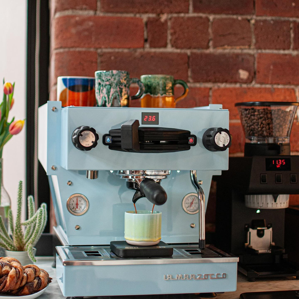 La Marzocco Linea mini R - Pro Touch - Blue with free gift worth €205 ...